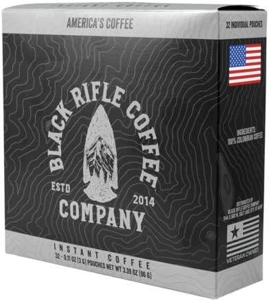 Amazon.com : Black Rifle Coffee Company Just Black 48 Count Instant ...