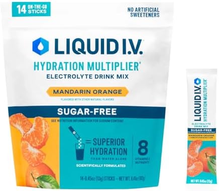 Amazon.com: Liquid I.V.® Hydration Multiplier Sugar - Free - Mandarin ...
