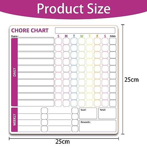Dotoen 3 Pack Magnetic Chore ChartReusable Chore Whiteboard Dry Erase ...