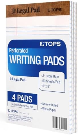 Amazon.com : TOPS 8.5 x 11 3/4 Legal Pads, 12 Pack, The Legal Pad Brand ...