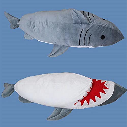 Amazon.co.jp: ポップ巨大なサメぬいぐるみ寝袋私をかむサメ畳ソファ