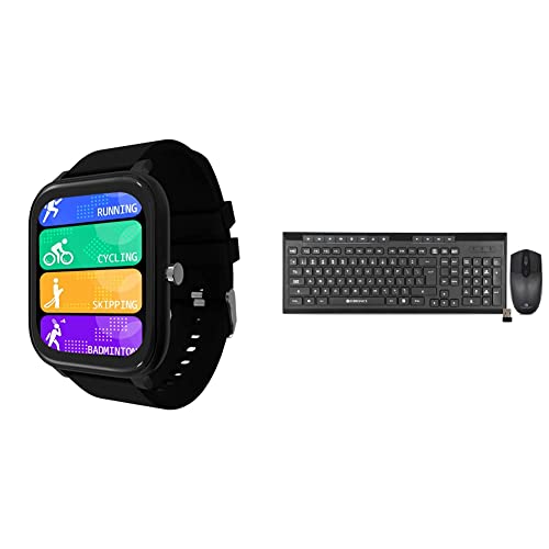 ZEBRONICS ZEB-FIT8220CH Smart Watch with 4.3cm Large Square Touch ...
