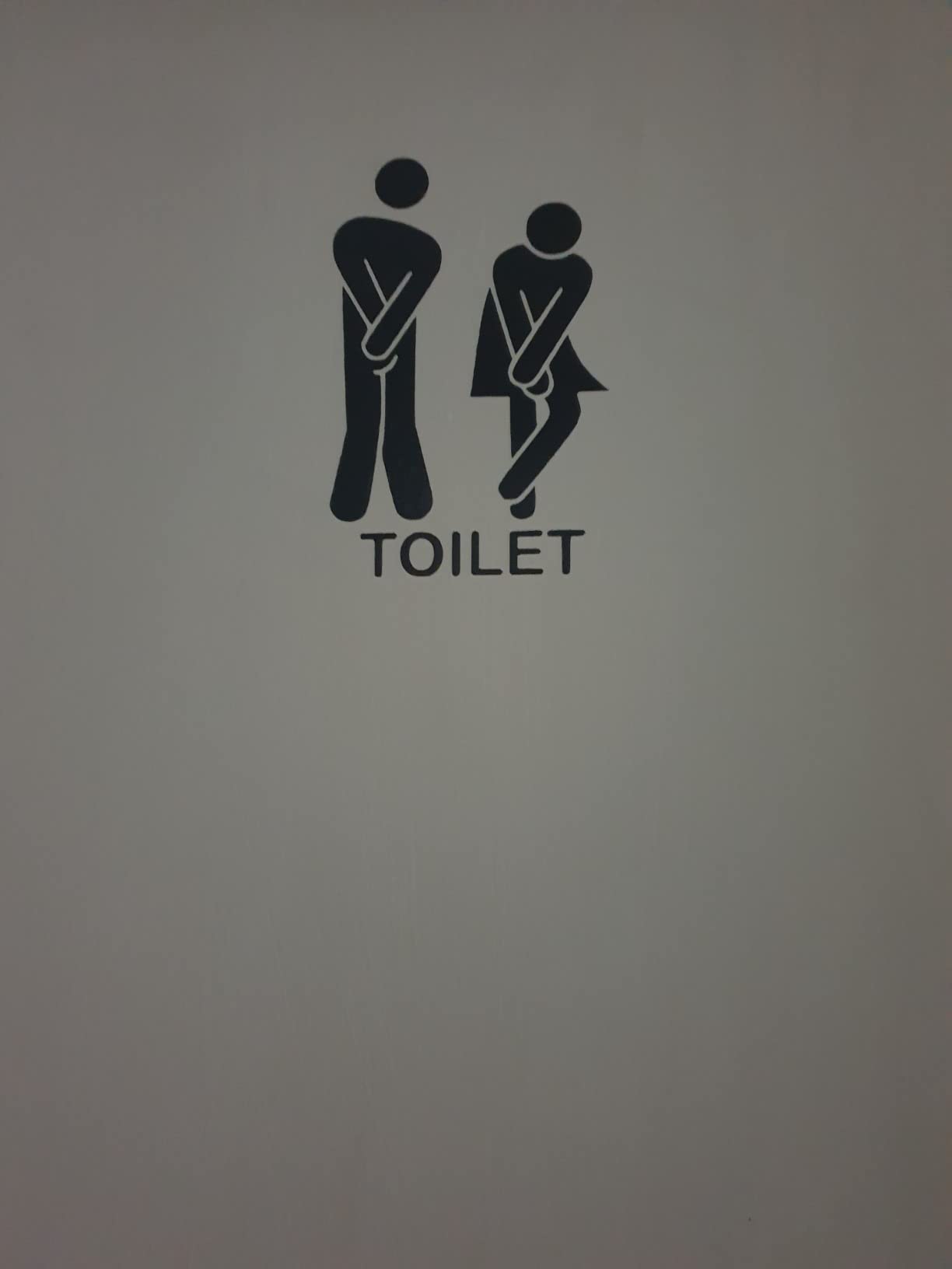 SIGNS247 Man & Woman Toilet WC Sticker - Easy-to-Apply Removable ...