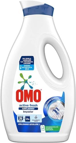Amazon.com: Omo Liquid Active Fresh Detergent Whites 1690mL : Health ...