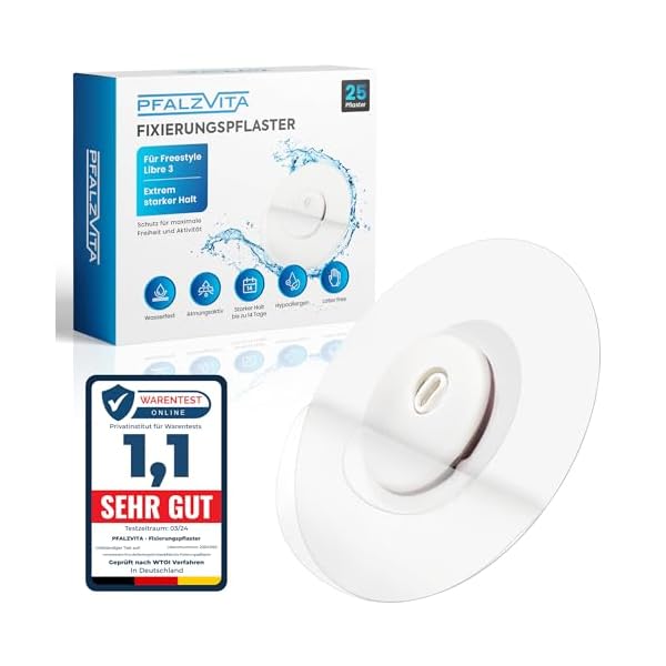 PFALZVITA® Freestyle Libre 3 Pflaster – 25er Premium Wasserfest ...