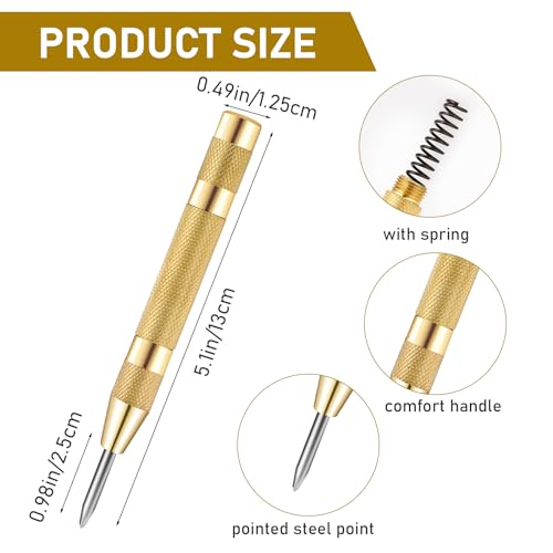 Automatic Center Punch 5 inch Hole Punch Spring Loaded Center Hole ...