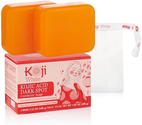 Amazon.com : Koji White Kojic Acid & Collagen Skin Brightening Soap for ...