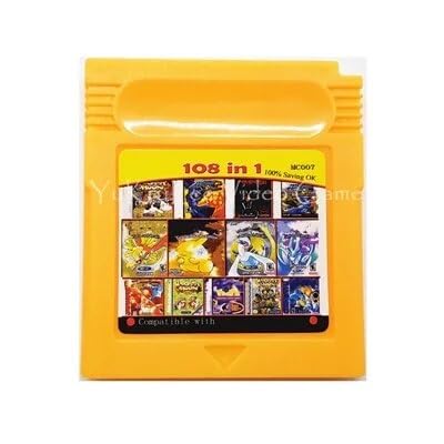 Amazon.com: 61/108 in 1 Compilation GBC Game Cartridge 32 Bit Video ...