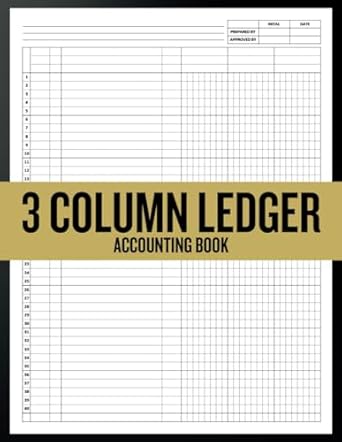 3 Column Ledger Book: A Simple Bookkeeping Journal for Businesses and ...