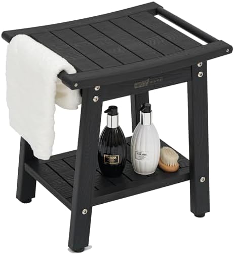 WISHCII Waterproof Shower Chair for Inside Shower, HIPS Shower Bench ...