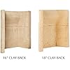 Vintage Decor 16/18 Inch Clay Fire Back Surround Solid Fuel Open Coal ...