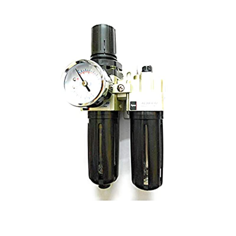 Buy HOSEMART 1/4" Inch BSP Pneumatic FRL Unit (Air Filter + Regulator ...