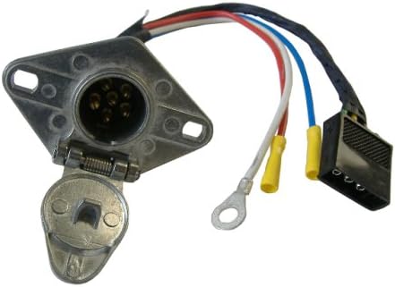 Amazon.com: Trailer Adapter Plug,convert 4 way to 6 way trailer-Metal ...