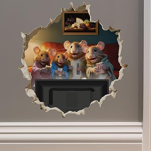 Amazon.com: Chef Mouse in a Mouse Hole Decal - Mouse Hole 3D Wall ...