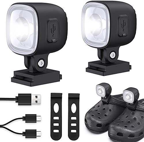 Amazon.com: OMDAR Rechargeable Croc Lights 2 Pcs, Crocs Headlights ...