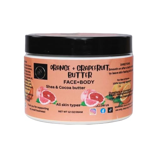 Amazon.com: Naamg Beauty Orange & Grapefruit Butter- Handmade Natural Butter for Body, Face ...