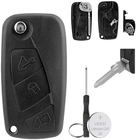 GZXNKEY 3 button Flip Key Fob Case For Iveco Daily MK4 2006 2007 2008 ...