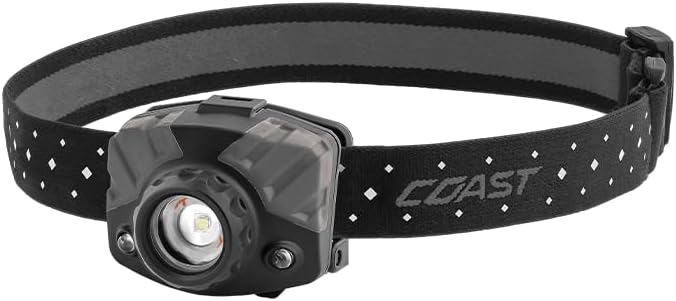 Coast® FL68 415 Lumen Tri-Color (White/Green/Red) LED Headlamp ...