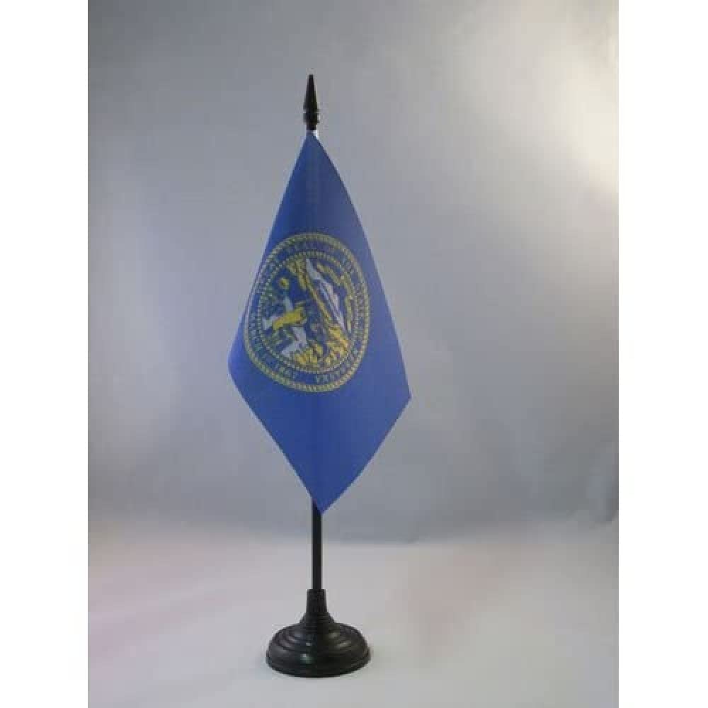 AZ FLAG – Nebraska Table Flag 4” x 6” – US state of Nebraska Office ...