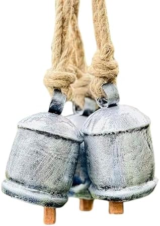 Amazon.com: Christmas Cow Bells Harmony Giant Vintage Silver Wall ...