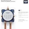 GROHE 35601000 Rapido Smartbox Universal Rough-In Box, Starlight Chrome ...
