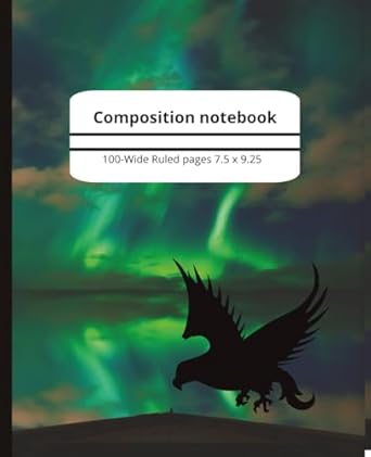 Composition notebook: A Wide ruled lines Journal with a beautiful sky ...