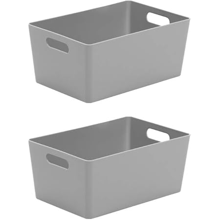 Wham Bam 4.02 Ice White Plastic Studio Storage Baskets Office Home ...