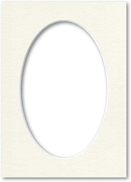 Amazon.com: 5x7 Matting for 4x6 Oval Photograph or Artwork 4-Ply Bevel ...