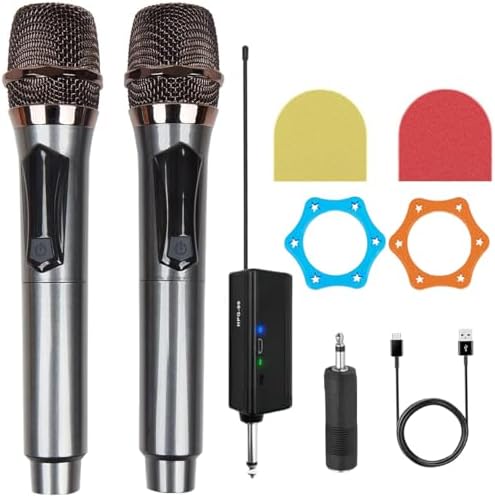 Rechargeable JYX UHF Wireless Microphone System - Metal Handheld ...