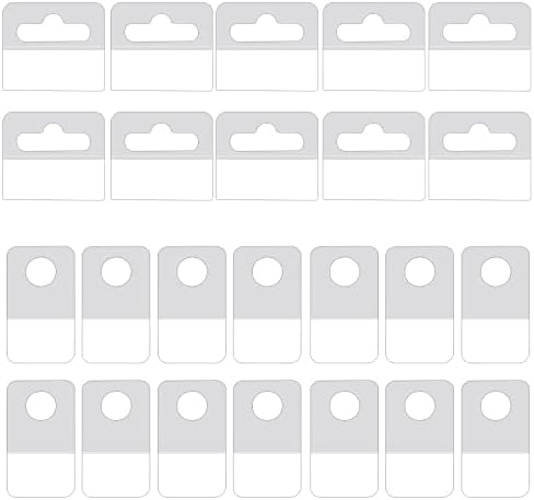 WakiHong 200 pcs Slot Hole Self Adhesive Hang Tabs Retail Store Display ...