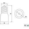 Amazon | 10個セット E-Simpo® 口金変換アダプタ E14→E17 電球ソケット変換アダプター, E14〜E17アダプタ, E14-E17 口金変換アダプタ, あなたがE14 ...