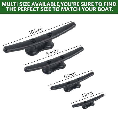 Snapklik.com : Boat Cleats 8 Inch (4 Pack) - Electrophoretic Coated ...