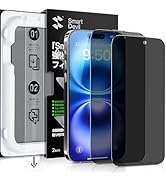 Amazon | 【覗き見防止】SmartDevil iPhone 16(6.1インチ)用 ガラスフィルム 2枚セット 超簡単貼り付け 自動除塵 プライバシー のぞき見防止 米軍MIL規格 ...
