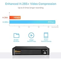 Anlapus 8 Channel 1080P HD DVR Network Video Receiver Recorder with 1TB ...