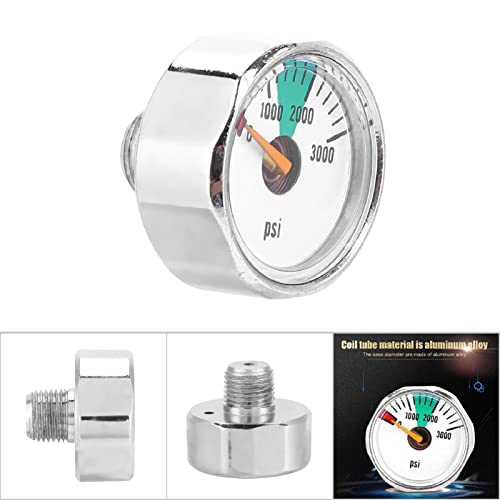 Heaveant Pressure Gauge, 3000psi 1/8NPT Mini Manometer Gauge for ...