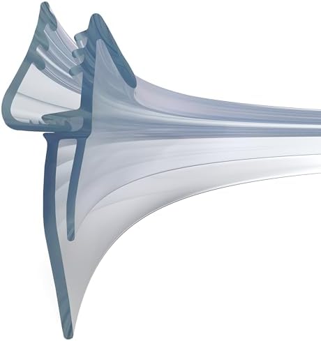 Uniblade Clear Shower/Bath Screen Seal Strip for 4-8mm Glass, Flexible ...