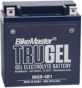 Amazon.com: BikeMaster TruGel Battery MG9-4B1 for Triumph Bonneville ...