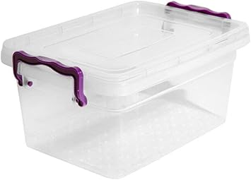 Asude Plastic Storage Box Boxes Lid Handles Food Container Home Kitchen ...