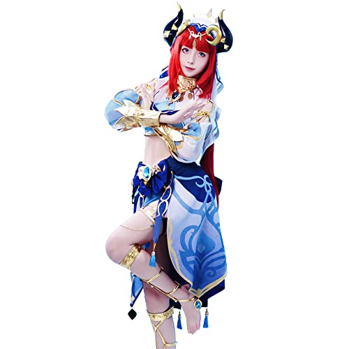 NSPSTT Genshin Impact Cosplay Nilou Cosplay Costume Dance of Lotuslight ...