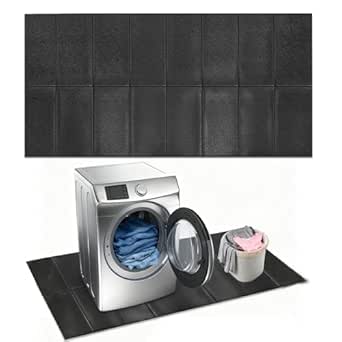 Washer Dryer Anti-Vibration Mat 62.9 x 29.5 Inches, Foldable Rubber Mat ...