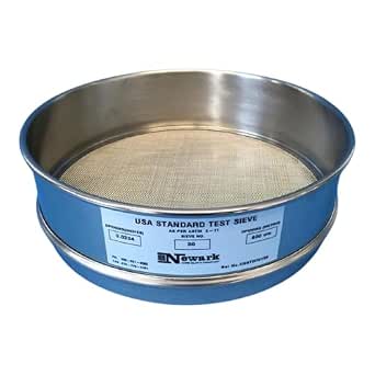 Newark Wire 0310312 SuperlaSieve Test Sieve, #170 US Standard Mesh ...
