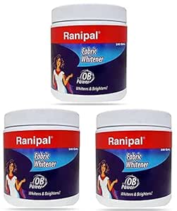 Ranipal Fabric Whitener for White and Colored Clothes | Powder Detergent - Pack of 3 (240 Gm ...