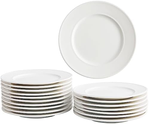 Amazon.com | BABALIU 6 Inch Porcelain Appetizer Plates Set of 18, Small ...