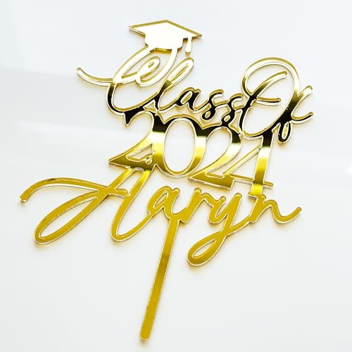 Amazon.com: Personalized Graduation Cake Topper 2025 | Cake Toppers ...