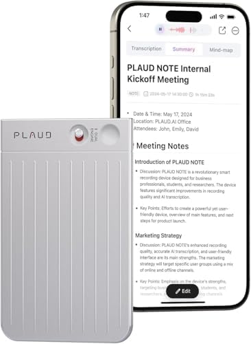 PLAUD Note AI Digital Voice Recorder with Case - 64GB Recording Device ...