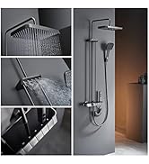 Shower System Thermostatic Piano Key Shower Faucet Set with Digital ...
