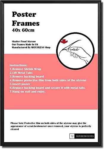 Large Modern 40x 60 cm Poster Frames Eton Wood Perfect For Wall Gallery ...