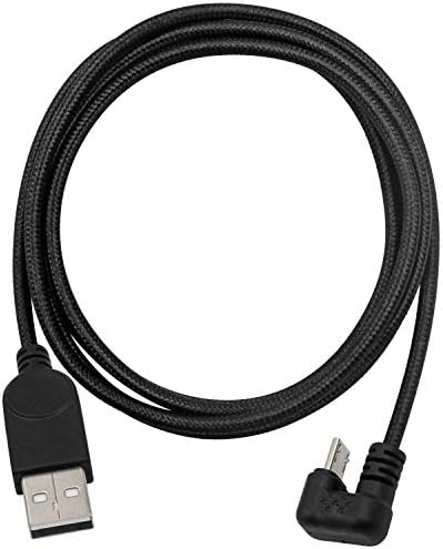 NFHK Down Angled USB 2.0 Type-A Male to Micro USB 5Pin Male Data Flat ...