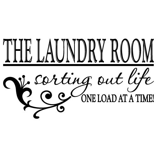 Amazon.com: Laundry Room Quote Vinyl Wall Decal Sticker Art-Home Décor ...