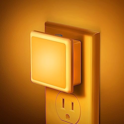 JandCase Amber Night Light[2 Pack], Night Lights Plug into Wall, LED ...
